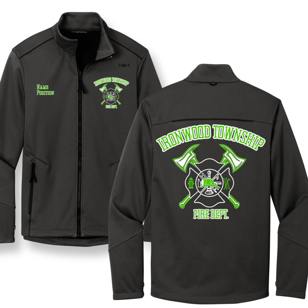 Port Authority Collective Tech Black Soft shell Jacket – Spark Designs